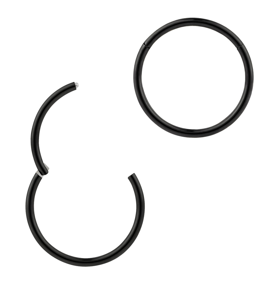 1 Piece 18G Titanium Polished Hinged Hoop Segment Ring Sleeper Earring ...