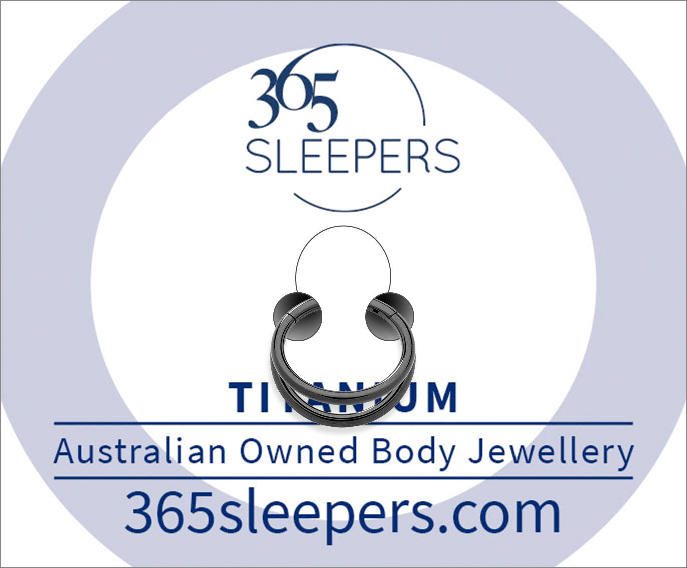 Rose Gold Septum Ring 365 Sleepers Titanium Segment Rings - 16G 10mm ...